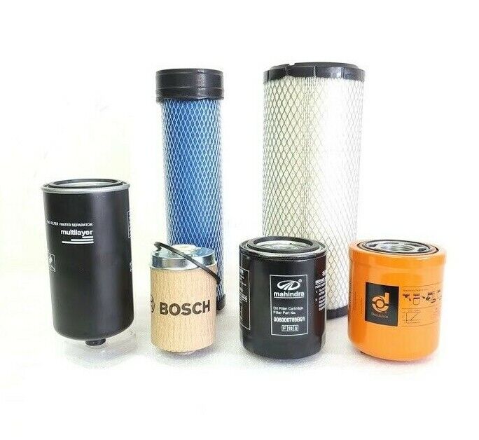 Filter Pack of 6 for Mahindra Tractor Models 2538, 2638 HST, HST CAB ...